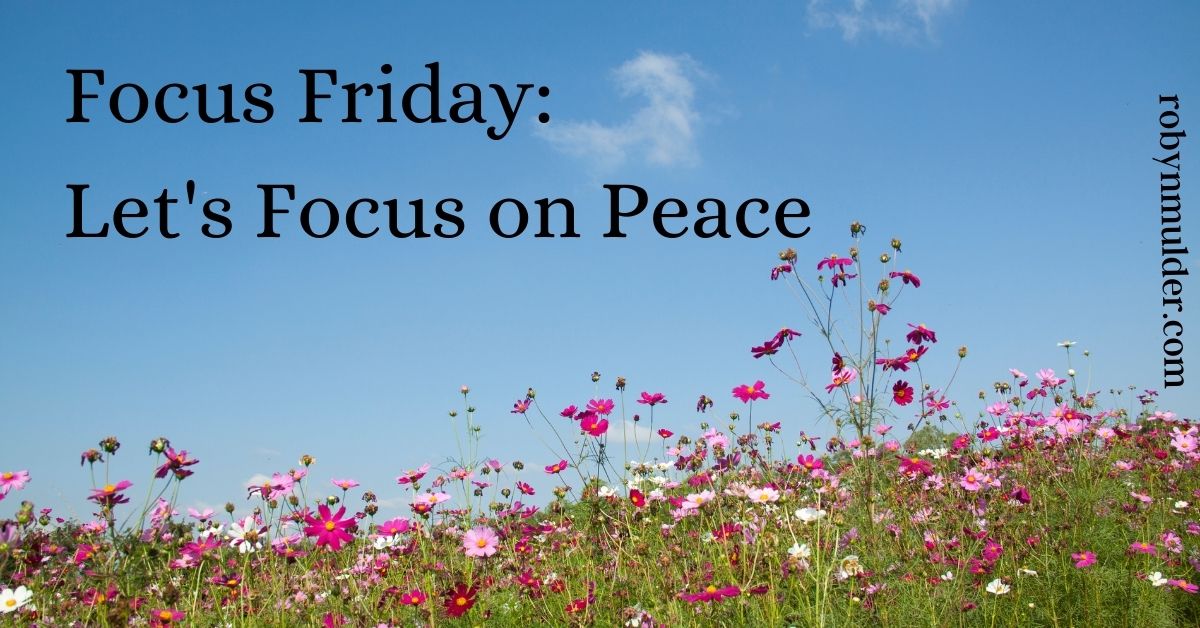 Focus Friday: Let’s Focus on Peace – Robyn Mulder